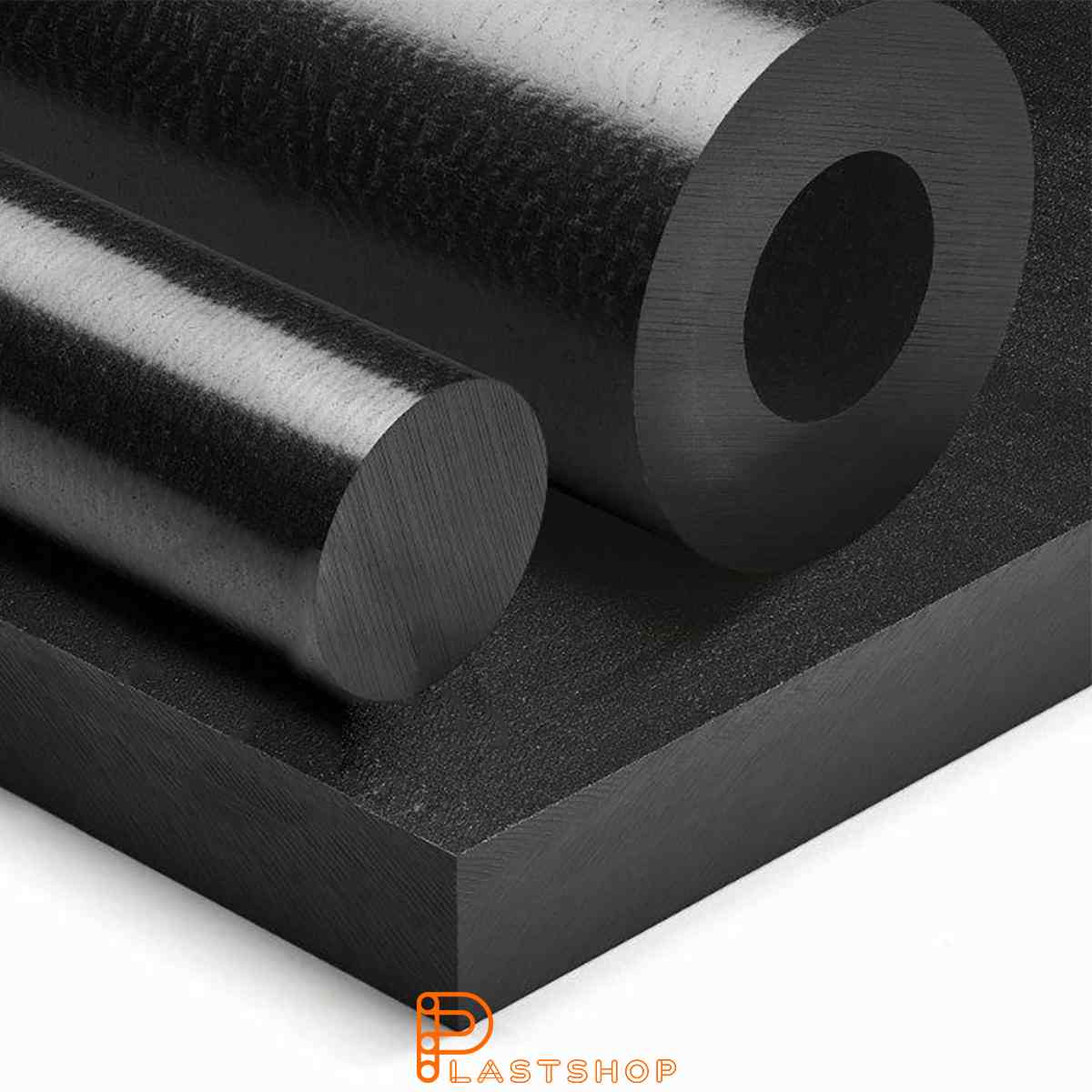 Rundstång PEEK Mod 60 x 3000 mm svart - PlastShop.se